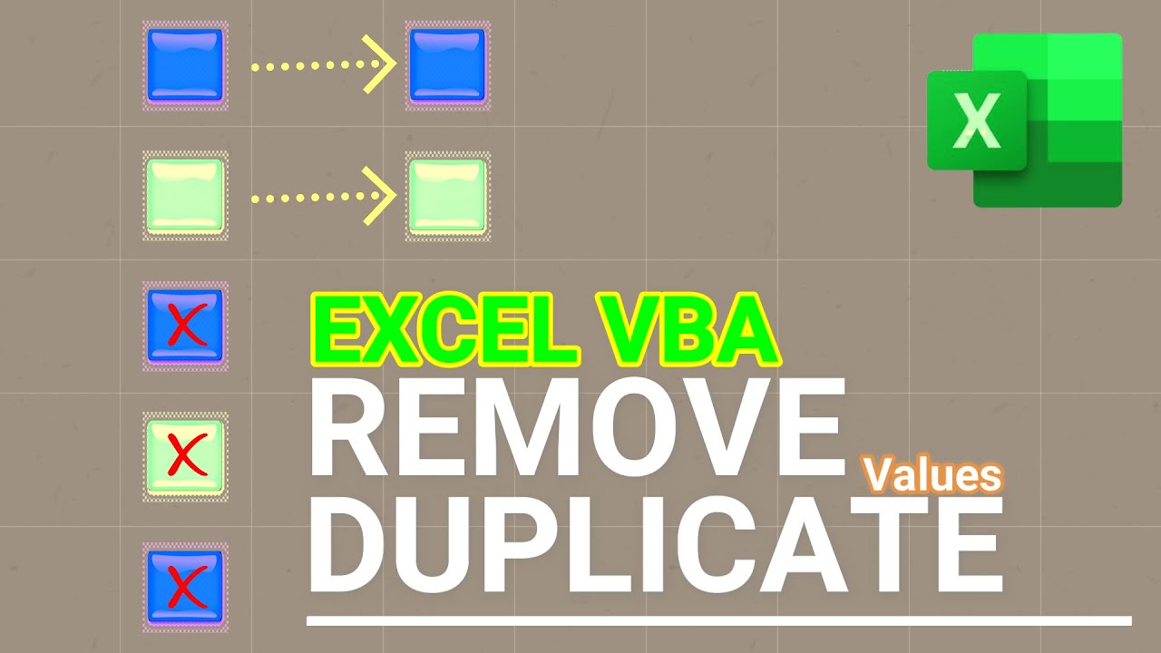 Excel VBA Find And Remove Duplicates Text Values YouTube excel-vba-find-and-remove-duplicates-text-values-youtube