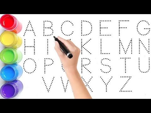 Alphabet abcde,counting numbers 12345,new types shapes drawing video ...