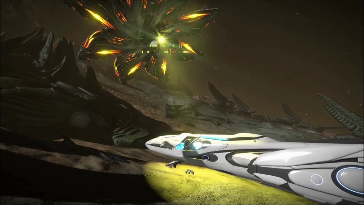 Elite Dangerous - Thargoid scanned my ship on the Surface - YouTube