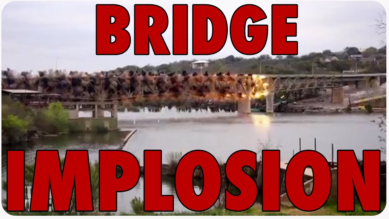 Marble Falls Bridge Implosion - YouTube