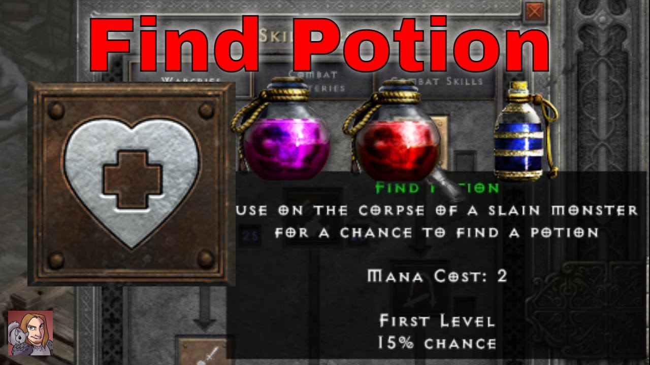 D2R Skills & Abilities - Find Potion (Barbarian, Warcries) - YouTube