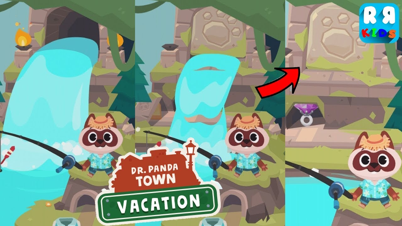 Dr. Panda Town: Vacation - Forest Waterfall Secret Place!! - YouTube