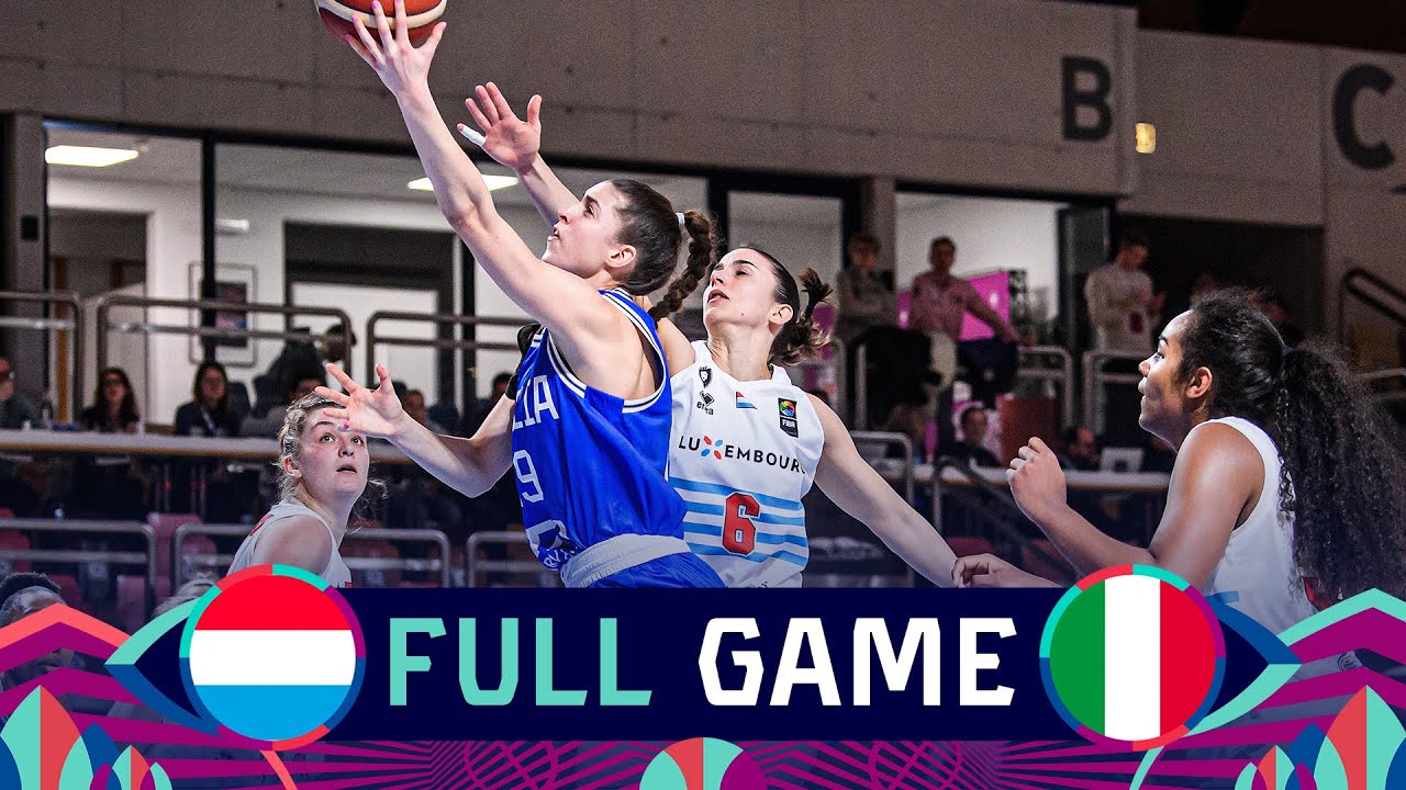 Luxembourg v Italy | Full Basketball Game | FIBA Women's EuroBasket ...