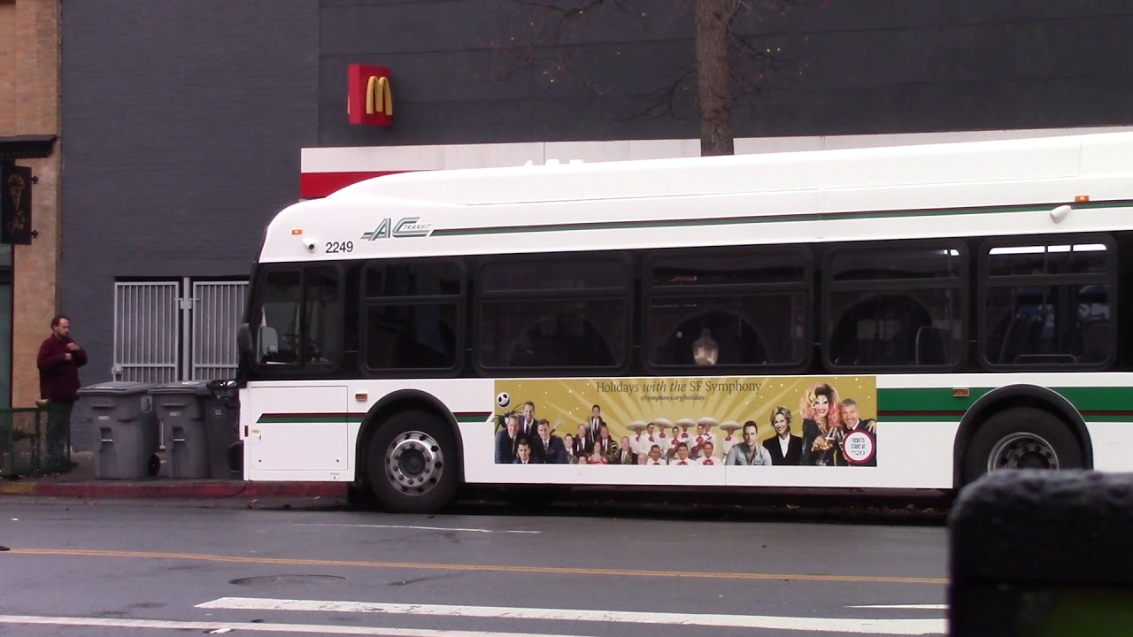 AC Transit - New Flyer XD60 Route 52 #2249 - YouTube