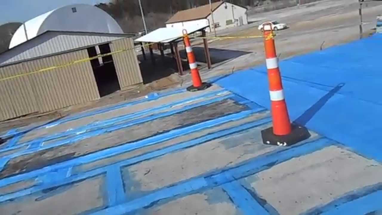 Day 5, Applying Polyester Scrim for Acrylic Coating System on Modified ...