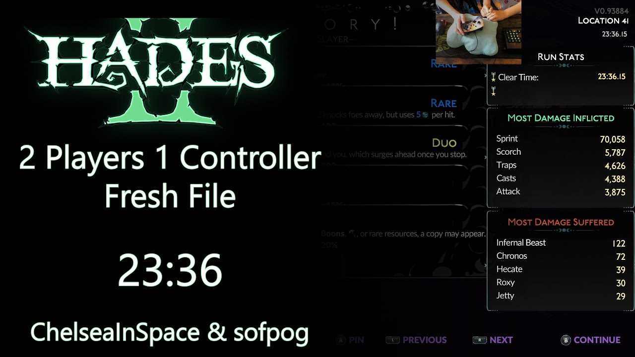 Hades 2 - 2 Players 1 Controller - Fresh File in 23:36 (World's First ...