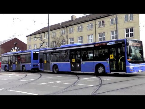 Shortest Tram vs. Longest Bus - YouTube
