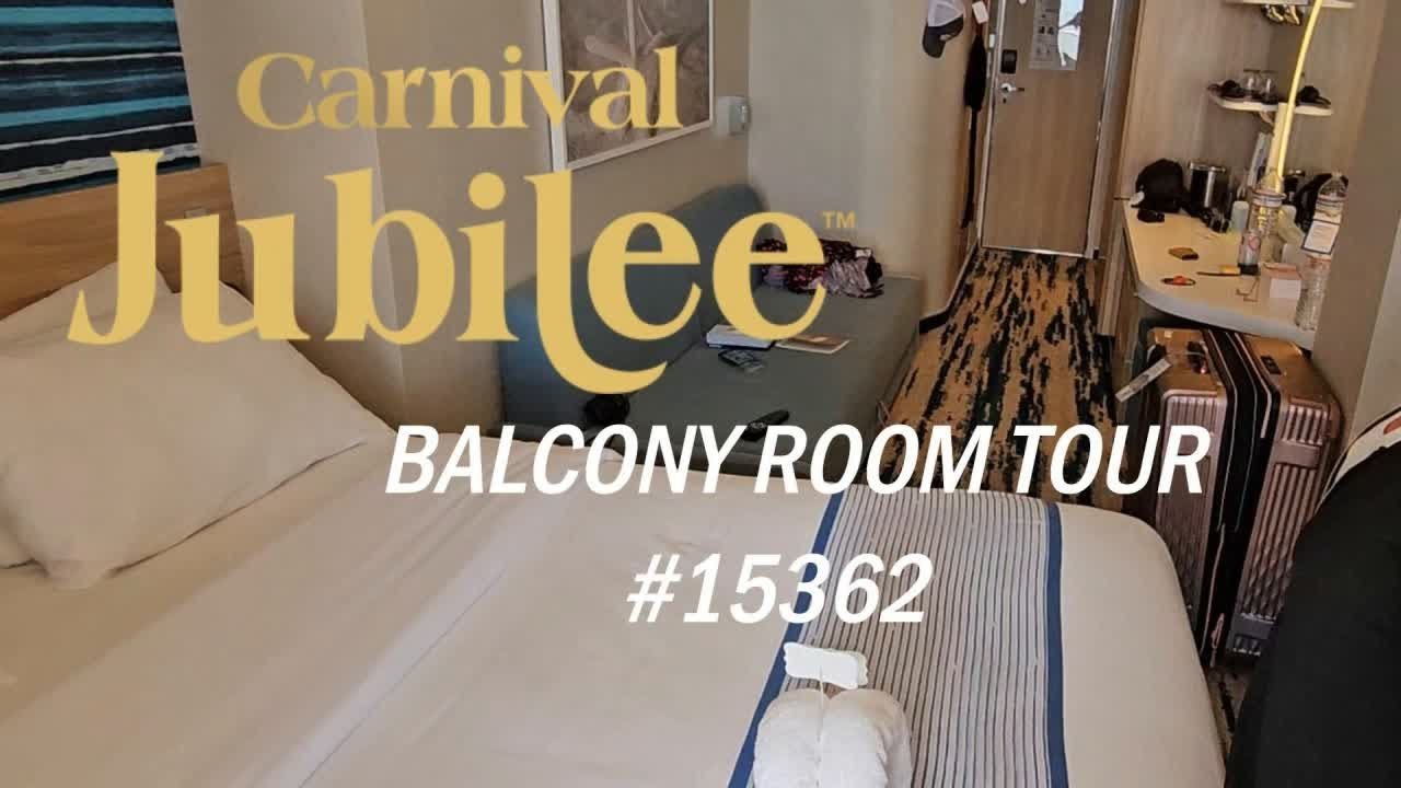CARNIVAL JUBILEE Balcony Room Tour #15362 - YouTube