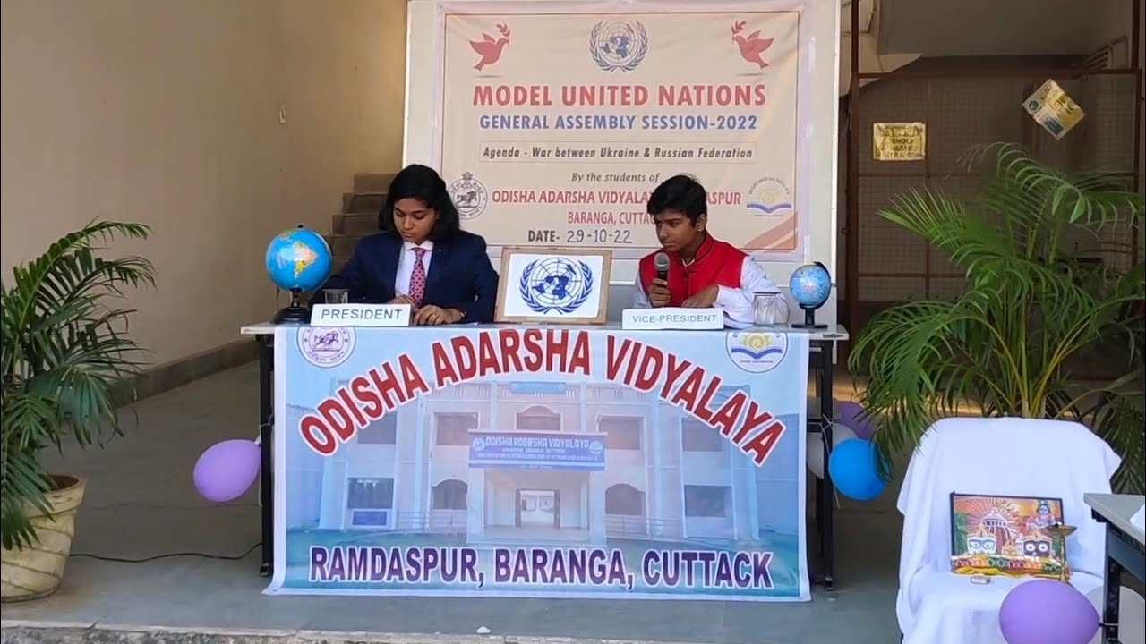 Model United Nations General assembly by students of OAV RAMDASPUR ...