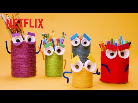 DIY StoryBots Pencil Holders ✏️ Netflix Jr