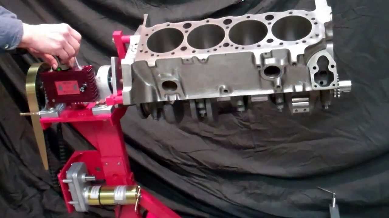 Motorized Automotive Engine Stand - YouTube