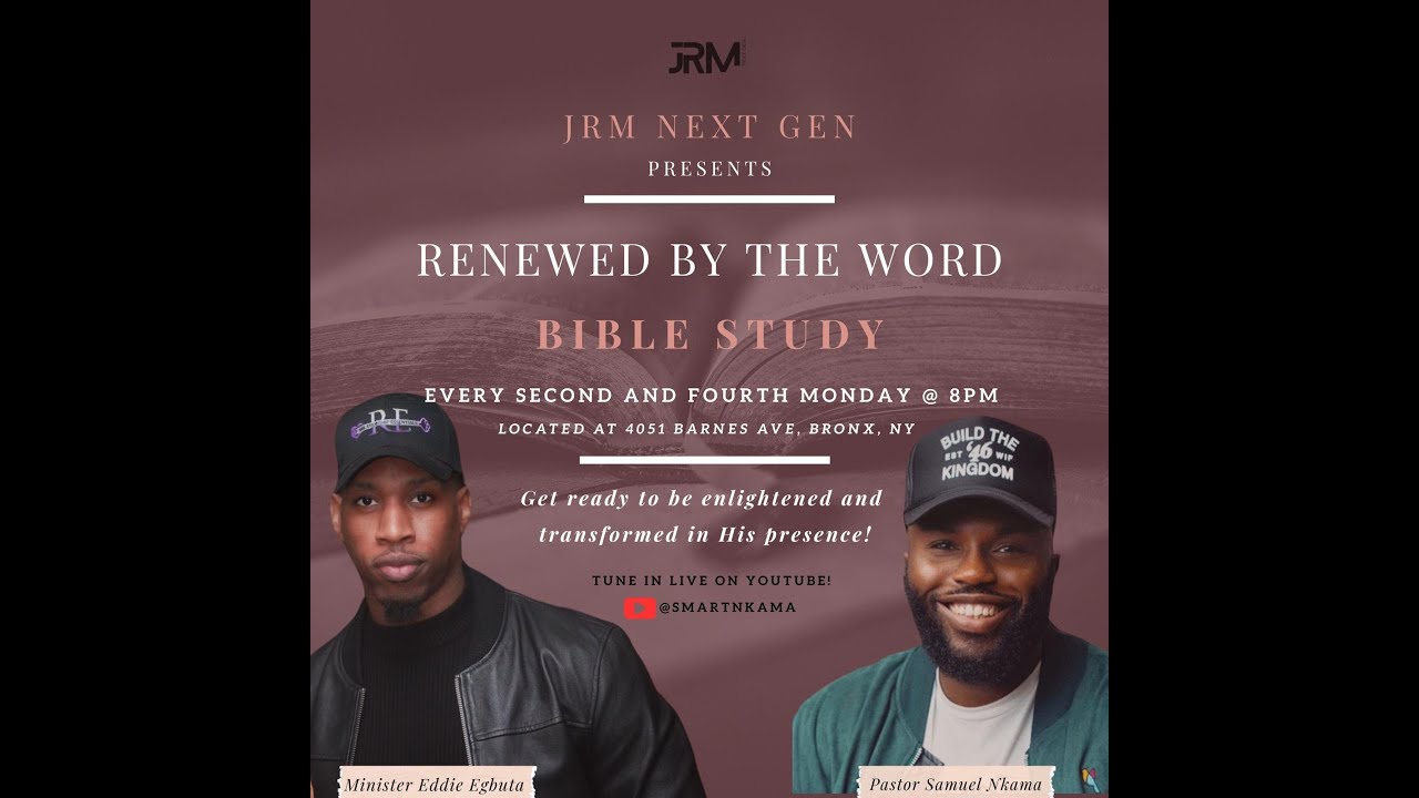 JRM Next Gen Bible Study: - YouTube
