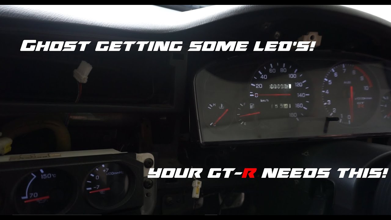 HOW TO install LED Lights on R33 GTR Cluster! - YouTube