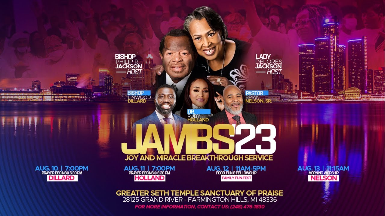 J.A.M.B.S Conference '23 with guest speaker Pastor Brian Nelson, Sr. - August 13, 2023 - YouTube