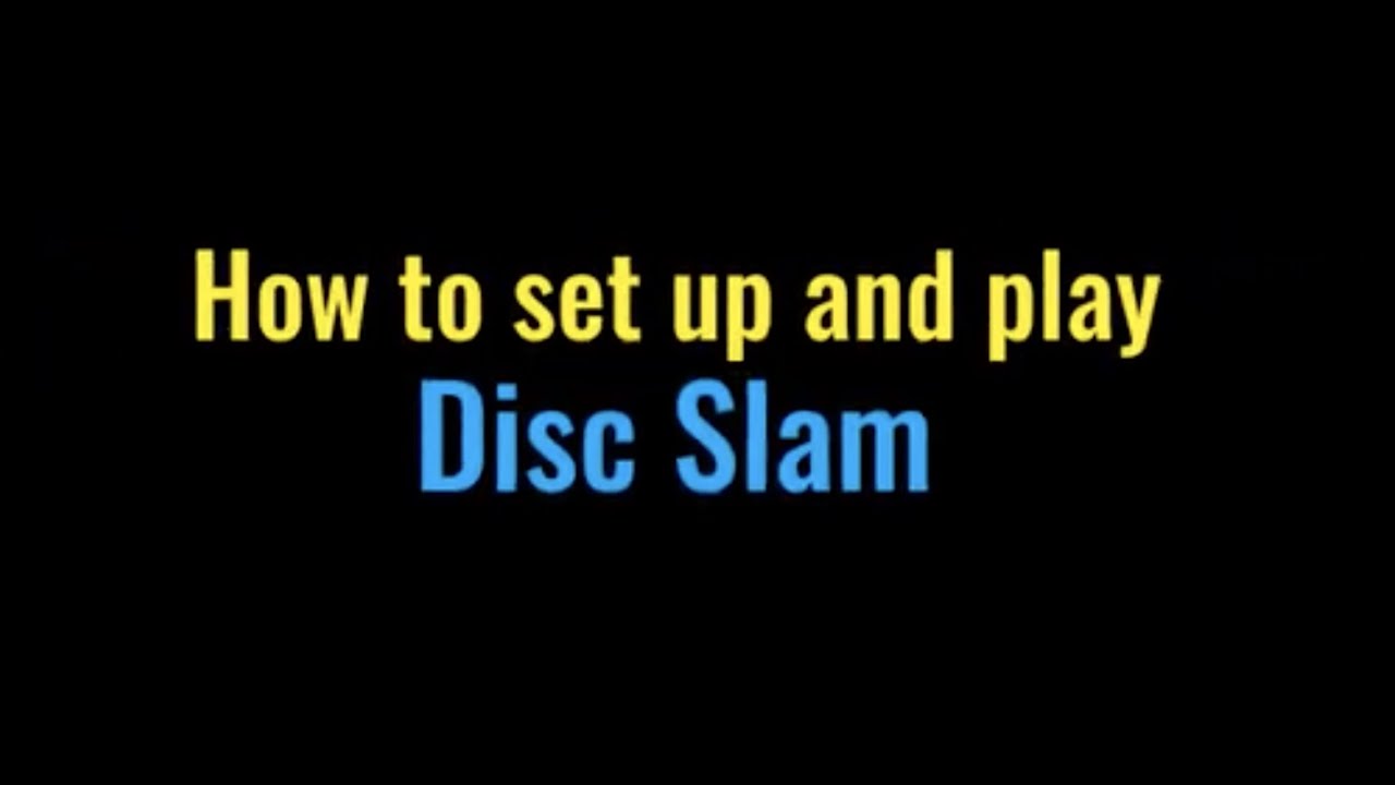 How to set up and play Disc Slam - YouTube