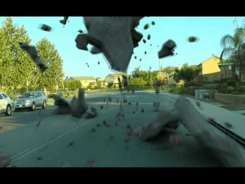3ds Max test 7 - Meteor crash - YouTube