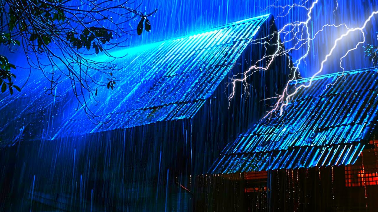 🔴Perfect Rain Sounds For Sleeping And Relaxing - Rain And Thunder ...