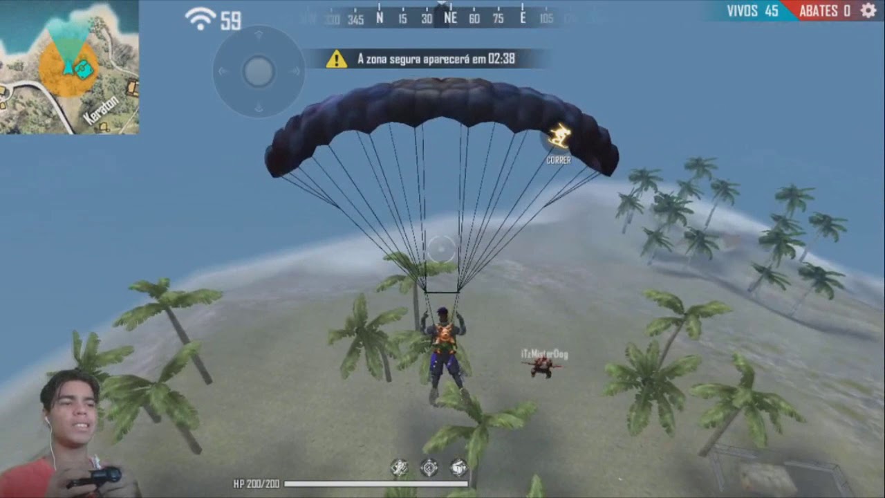 JOGUEI FREE FIRE NO CONTROLE DE PS2 - YouTube