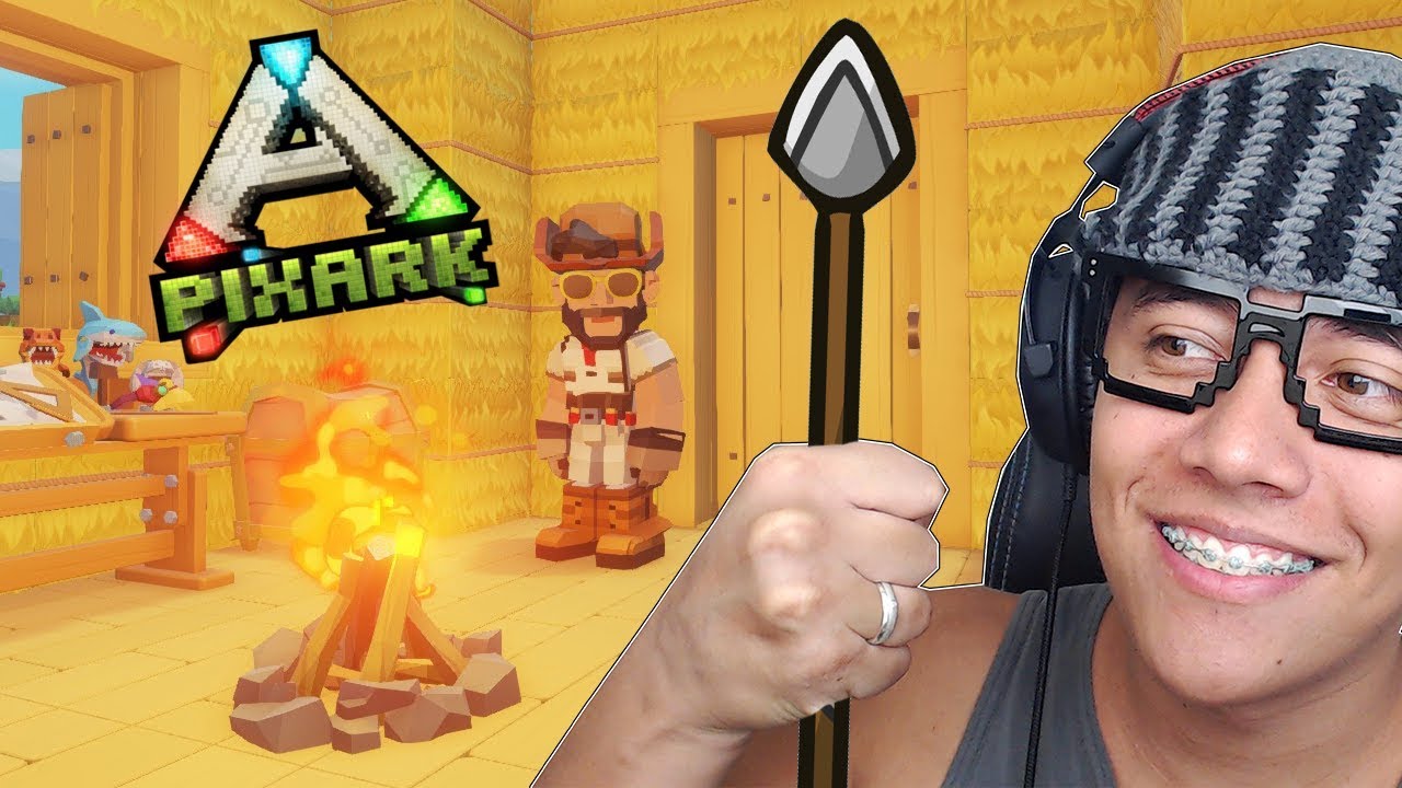 CONSTRUINDO A PRIMEIRA CASA - PixARK #3 - YouTube