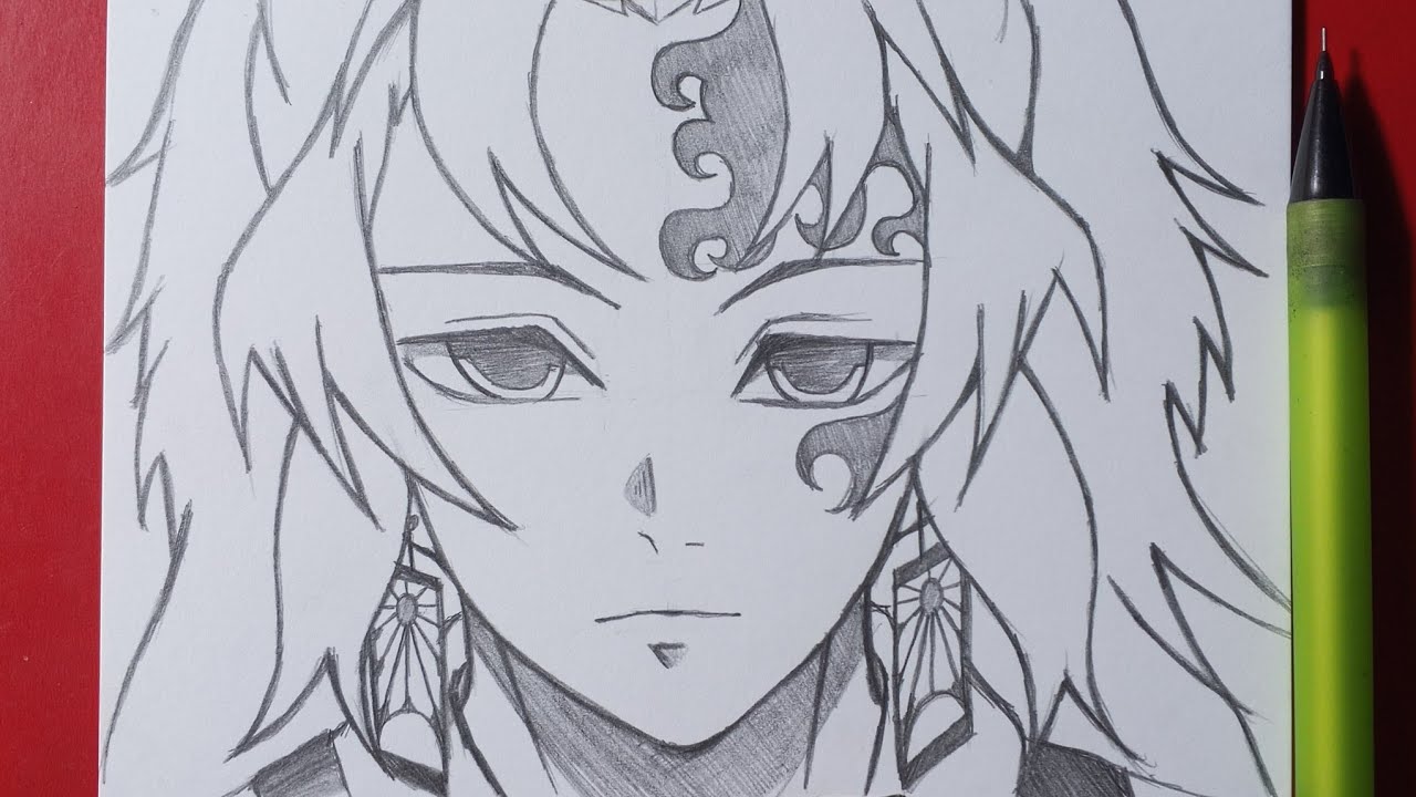 Easy Anime Drawing | How to draw Yoriichi step by step - YouTube