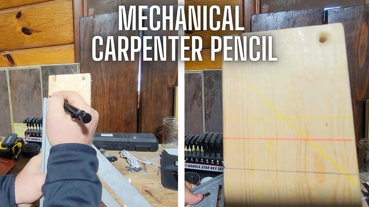 Nicpro 2Pack Carpenter Pencil | Mechanical Carpenter Pencils - YouTube