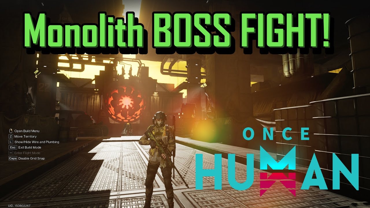 ONCE HUMAN l Monolith BOSS FIGHT - YouTube