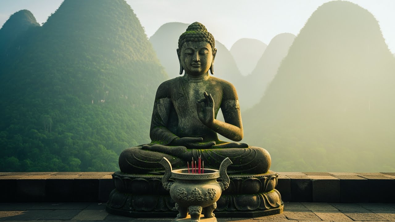 HARMONIC CALM | 528Hz Sleep Calm Buddha's Music Relaxing Meditation ...