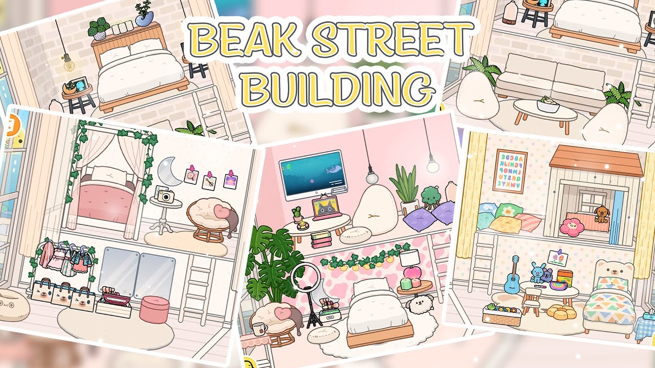 🌸BEAK STREET BUILDING🏡 Design of 4 rooms! |House Ideas | NEW AESTHETIC ...