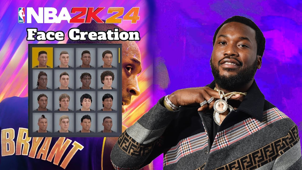 MEEK MILL FACE CREATION IN NBA 2K24! LOOK LIKE MEEK MILL IN NBA 2K24 ...