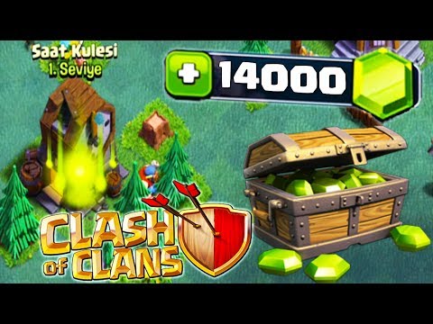 14000 GEMLE YENİ KÖYÜ İNŞAA EDİYORUM! - SAAT KULESİ - CLASH OF CLANS