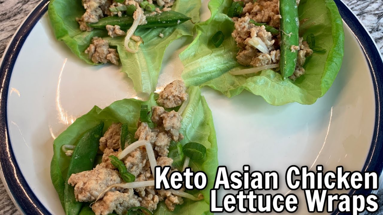 Keto Asian Chicken Lettuce Wraps - YouTube