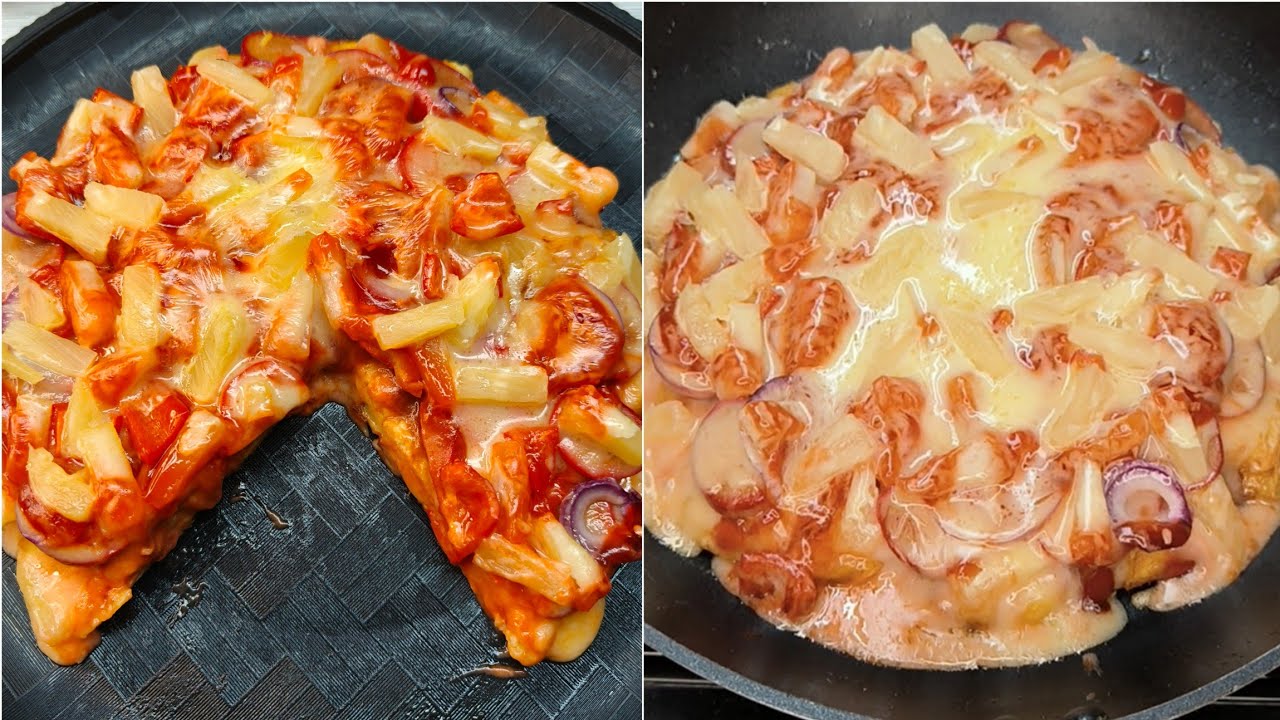 Homemade pizza gamit lang ang itlog at slice bread/pizza bread recipe ...