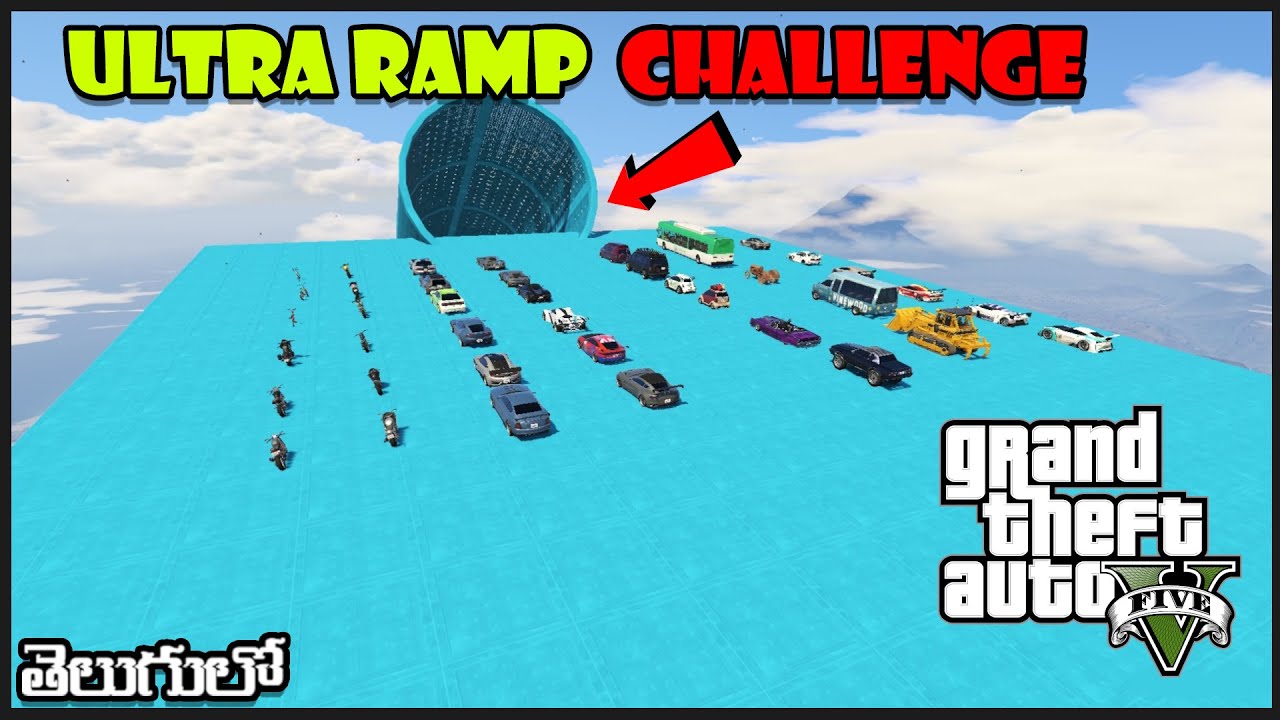 Insane GTA 5 Ultra Ramp Challenge | GTA Challenges | IN TELUGU ...