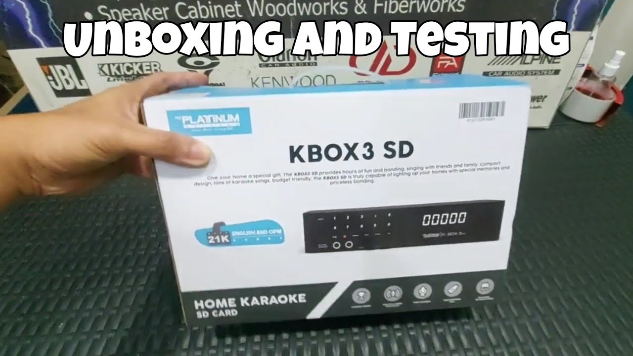 KBOX 3 SD Platinum Videoke Unboxing and Testing #videoke #audio # ...