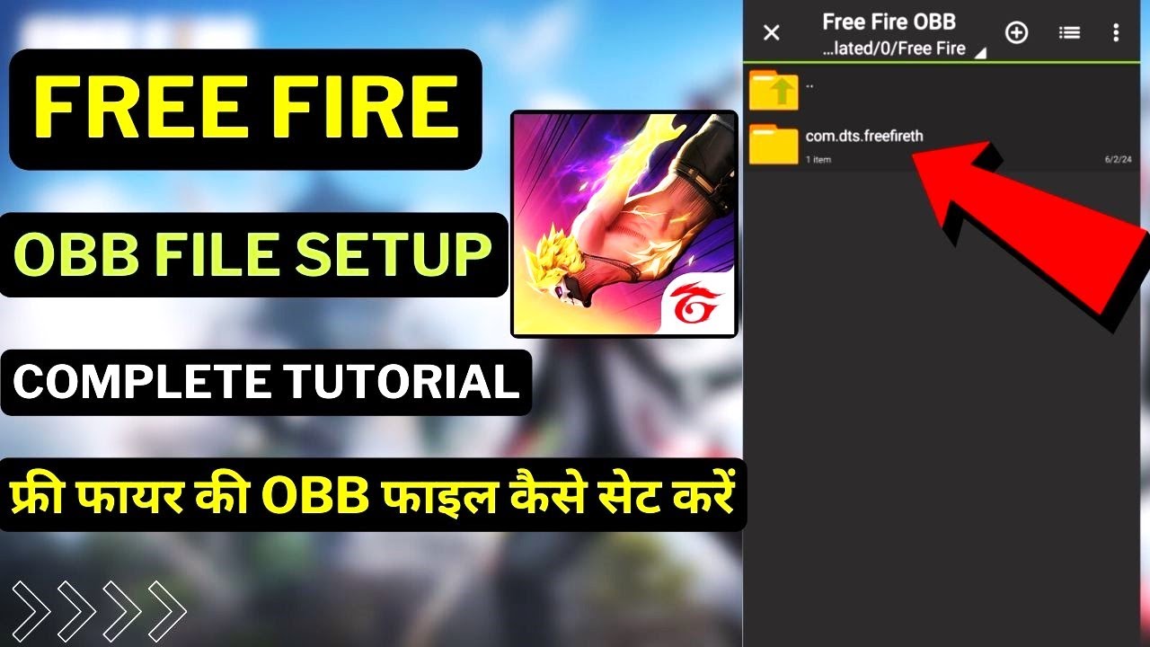 FREE FIRE KI OBB FILE KO KAISE SET KAREN | How To Set Free Fire OBB ...