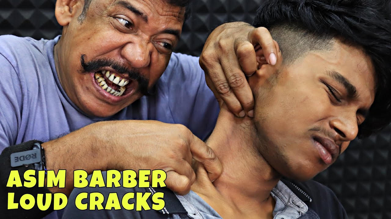 Perfect Head Massage & Neck Cracking by Asim Barber | Unlimited Hair ...