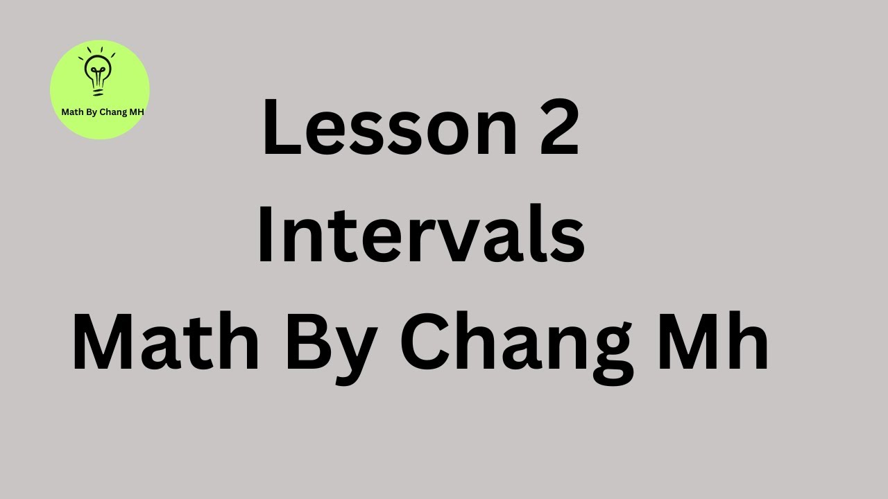 Pre-calculus (Lesson 2, Intervals) Burmese Version - YouTube