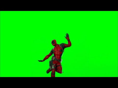 Green Screen Deadpool #15 ★ Chroma Key ★ Stock Video Footage ★ Effects ...
