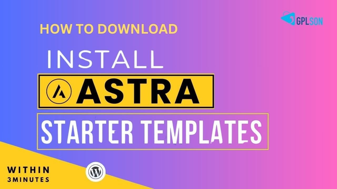How to install Astra Starter Sites Premium Plugin in WordPress | How to ...