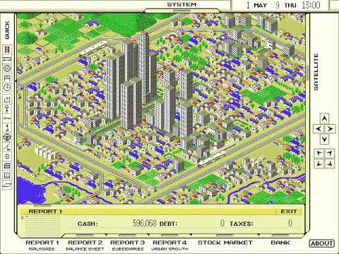 A-Train (Artdink/Maxis) 1990 - Scenario 6 Full Playthrough Part 1 - YouTube