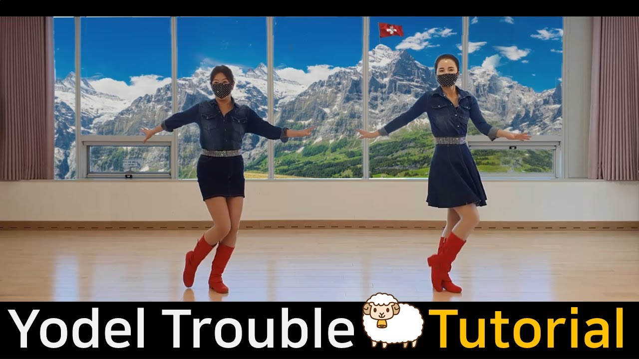 🧡 Yodel Troubleㅣ스텝 설명 (Tutorial) - Beginner - D4M Line Dance - YouTube