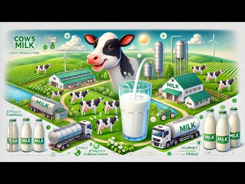 🥛 The Incredible Journey of Cow's Milk: From Farm to Fridge! 🐄✨