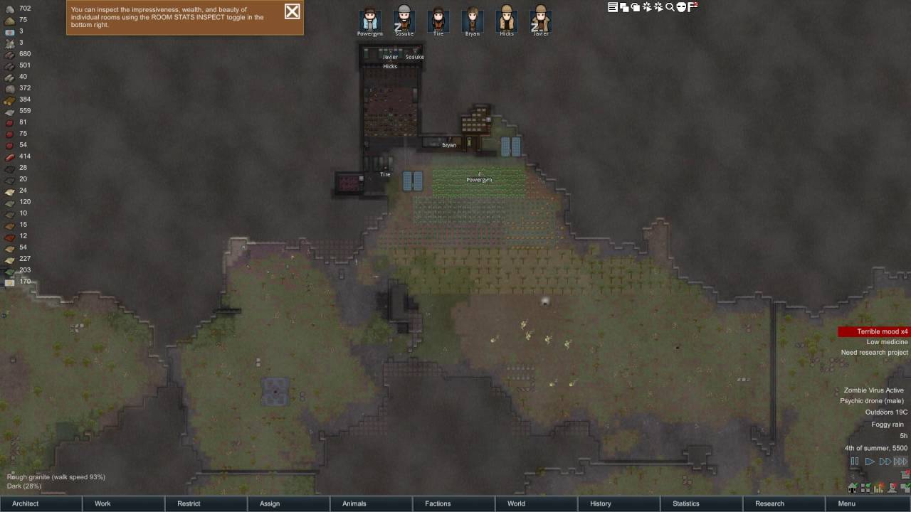 Rimworld Zombie apocalypse part 4 - first death - YouTube