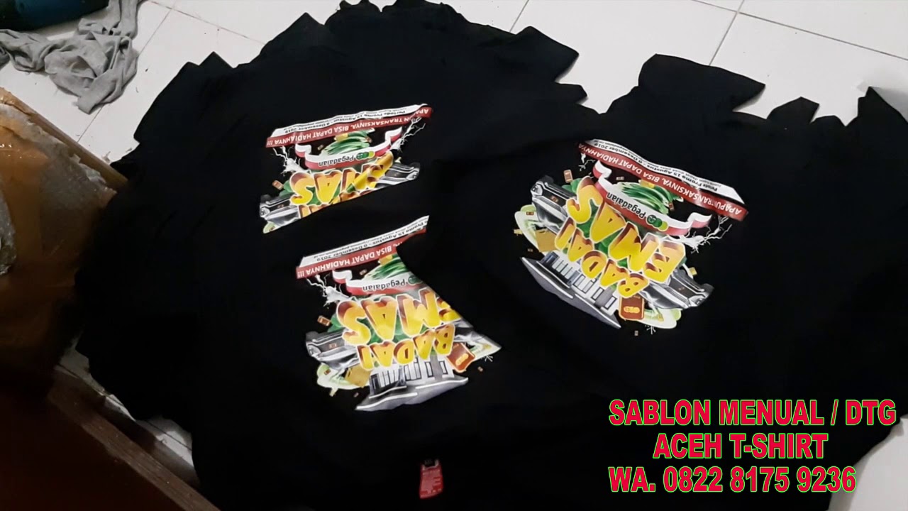DTG PRINT VS SCREEN (SABLON HYBRID) ACEH T-SHIRT, - YouTube