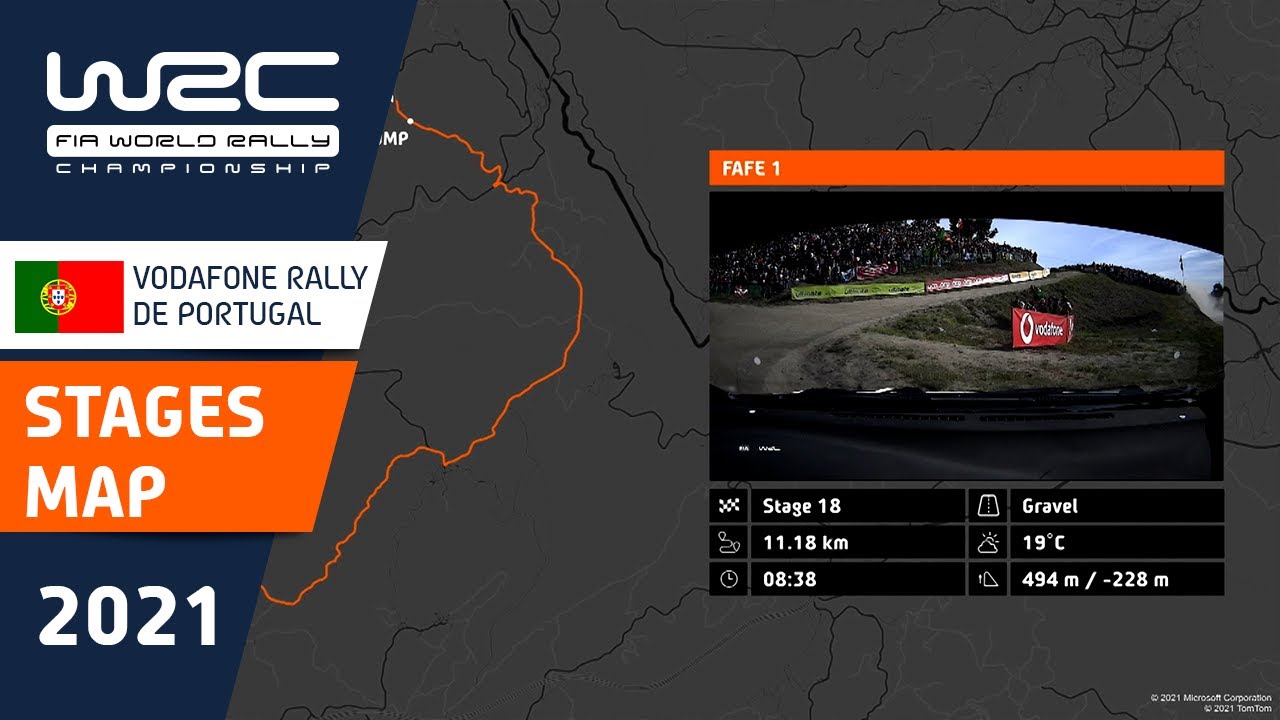 Stages Map | Vodafone Rally de Portugal Preview Clip 2021 - YouTube