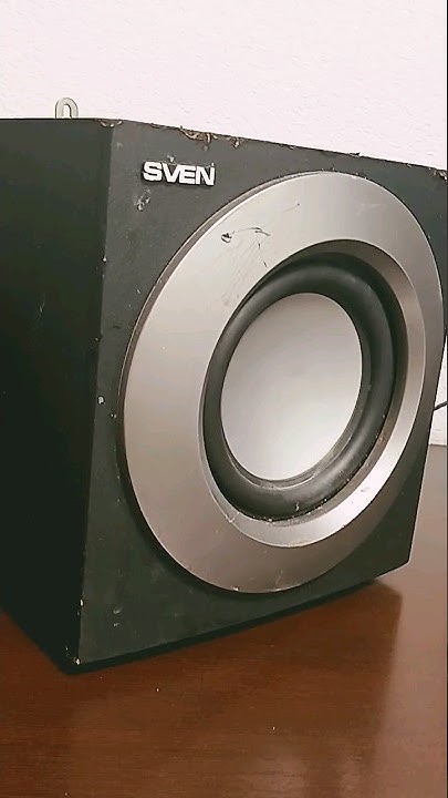 SVEN MS-915 мощный ход саба #bass #flex #hz #shorts #громко #bassboosted #домашка #мощно - YouTube