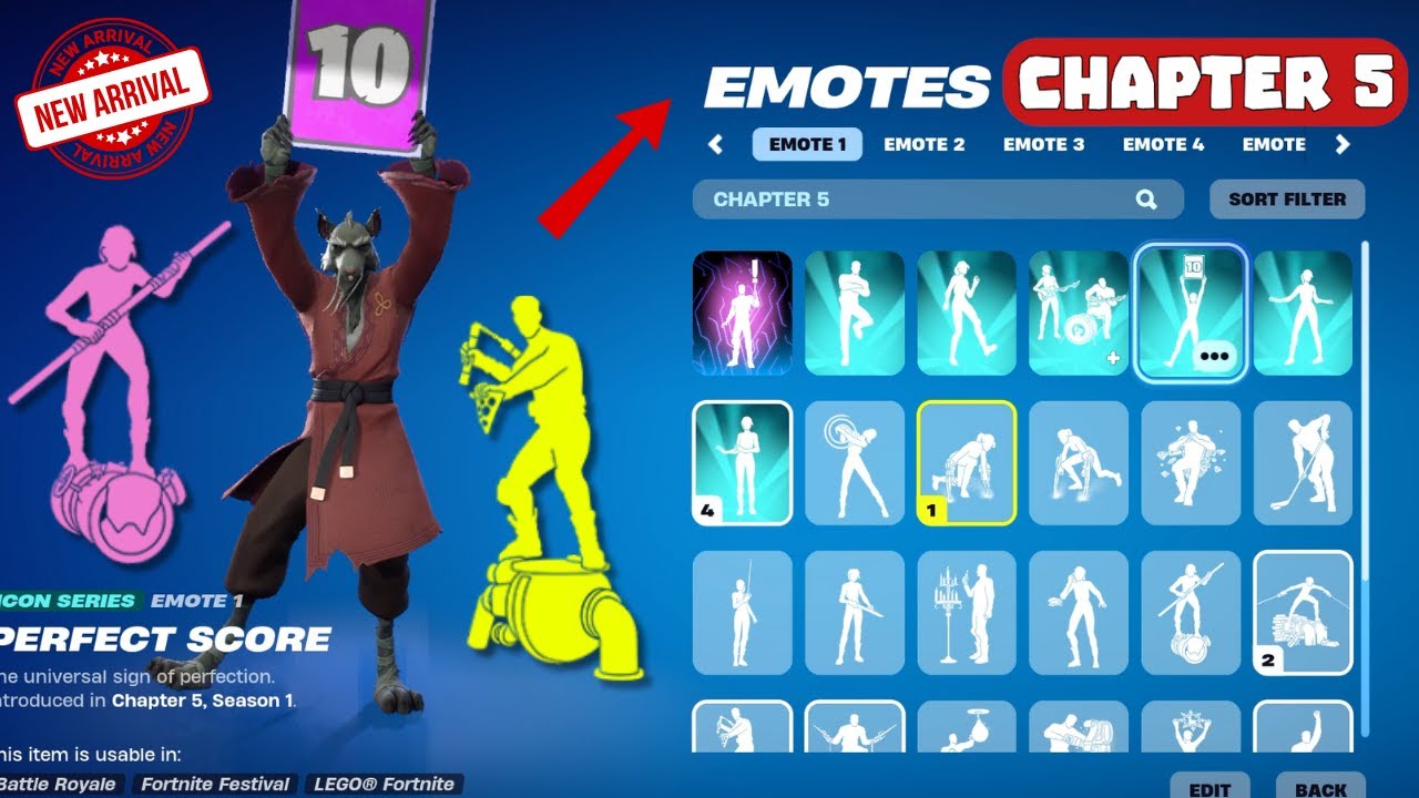 Fortnite Chapter 5 | Showcase of All the Latest Emotes and Dances by ...