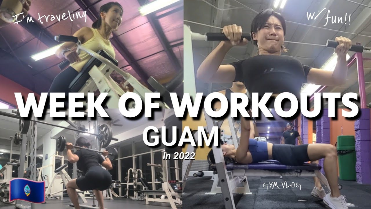 WEEK OF WORKOUTS IN GUAM 🇬🇺 fitness vlog, paradise gym, how I stay ...