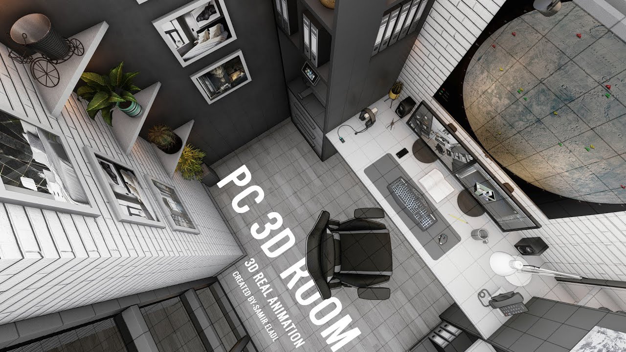 PC 3D Room Interior Design 3D Real Animation - YouTube