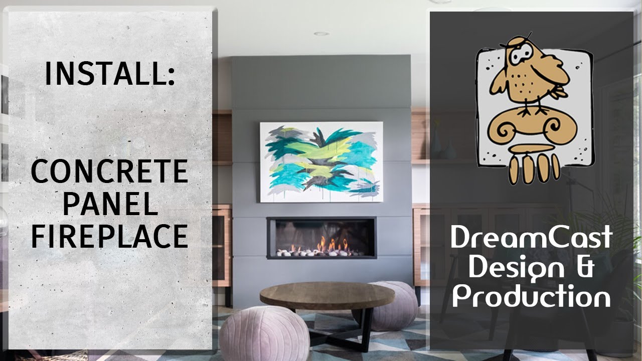 DreamCast Design - Concrete Panels Fireplace Surround - Installation ...